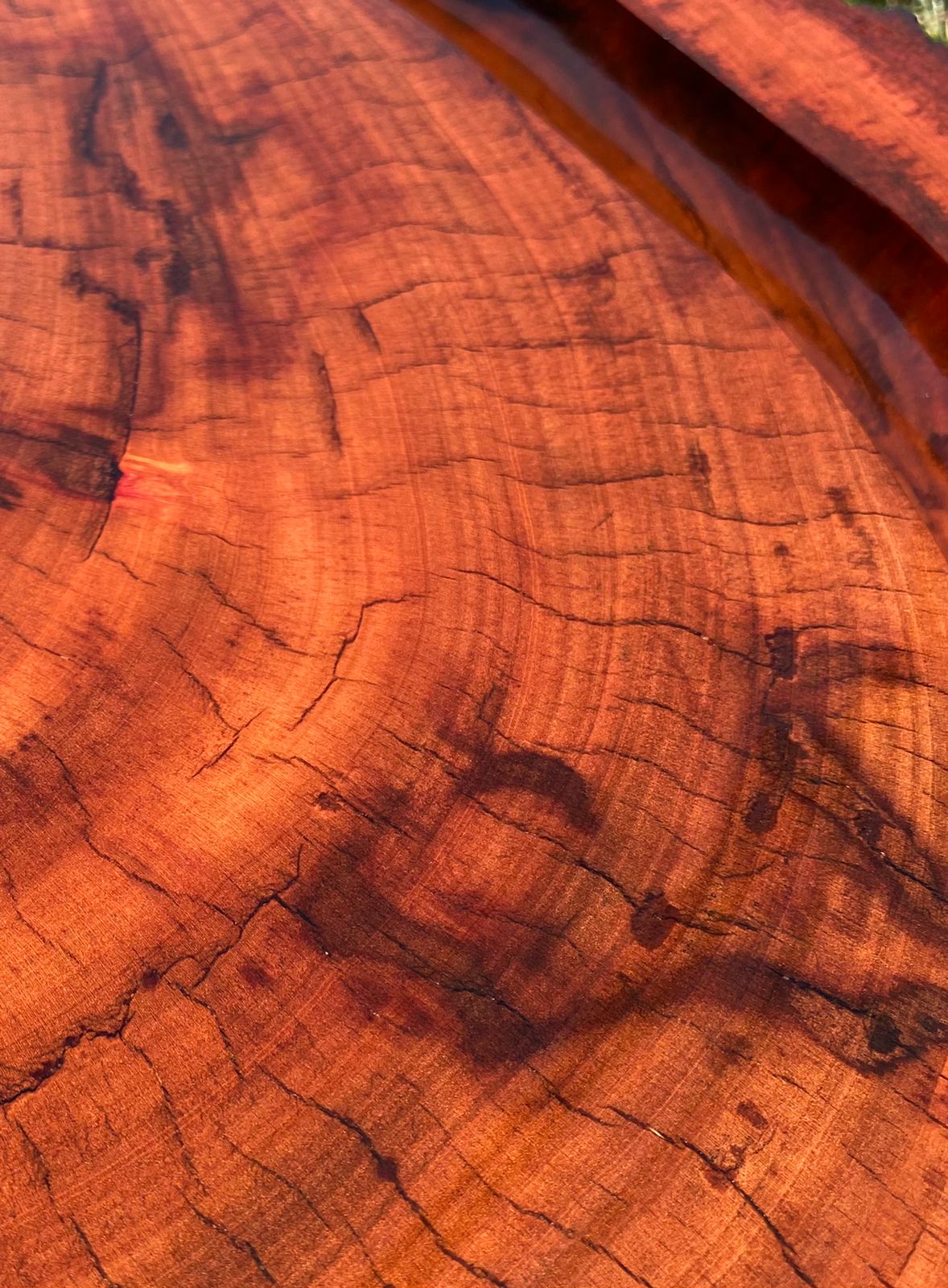 Peça em cerne de PEROBA ROSA, com canaleta - AW48.T.P.I.66.49.8