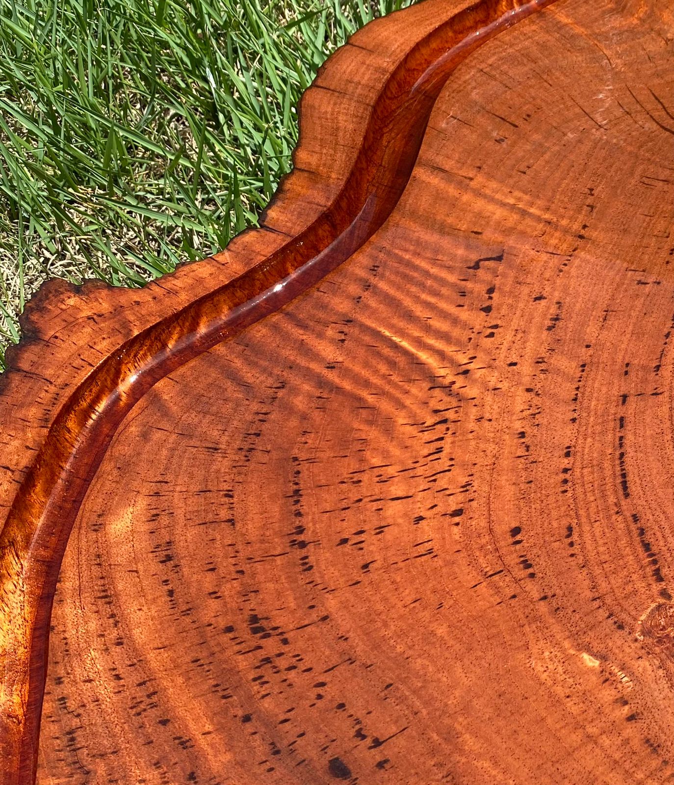 Peça em radica de CEDRO, com canaleta - AW48.T.CE.I.90.45.6